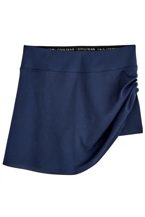 Coolibar High-waist Swim Skort With Upf 50+ Sun Protection - Navy