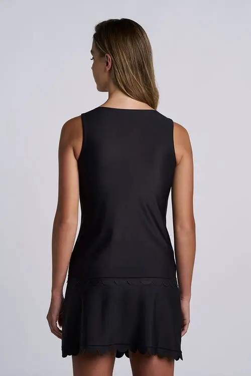 Coolibar Acropora Scallop Tankini - Black