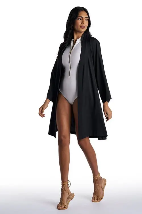 Coolibar Kijama Belted Kimono With Upf 50+ Sun Protection