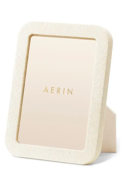 Aerin Classic Faux Shagreen Frame - Cream