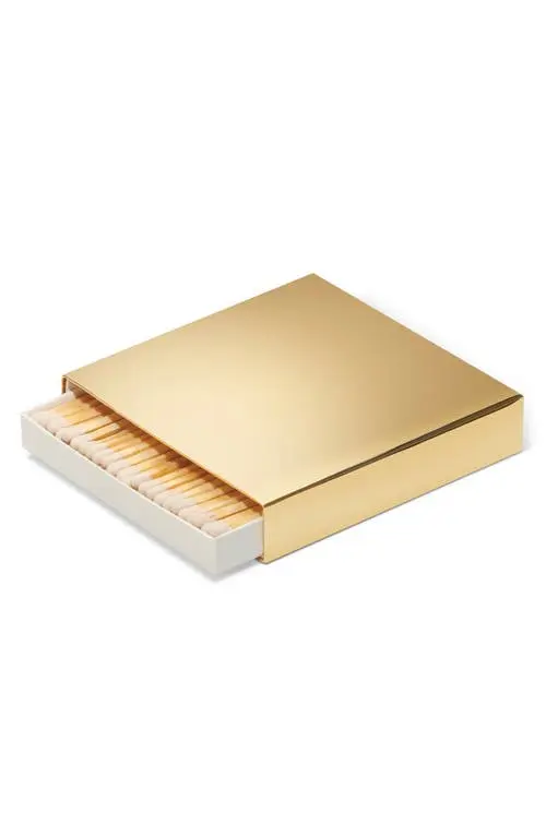 Aerin Square Match Sleeve & Matches - Gold