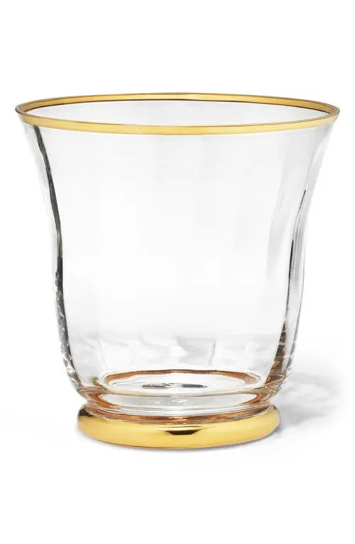 Aerin Sophia Small Ice Bucket - Clear/gold