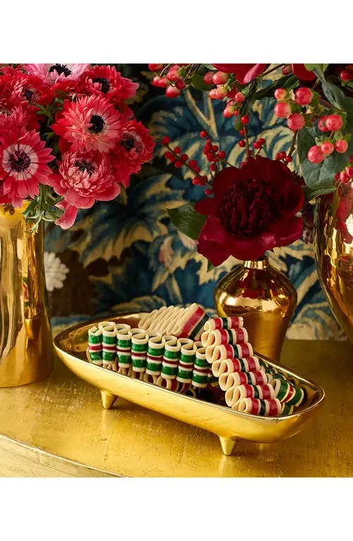 Aerin Valerio Large Footed Bowl - Gold