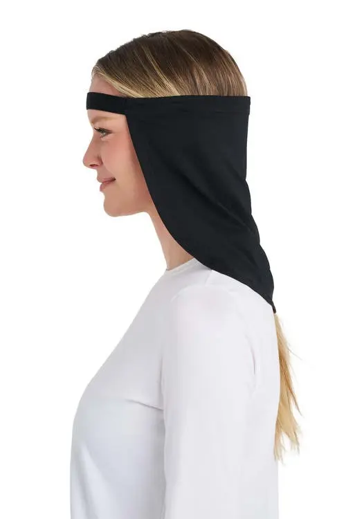 Coolibar Windom Uv Hat Drape - Black