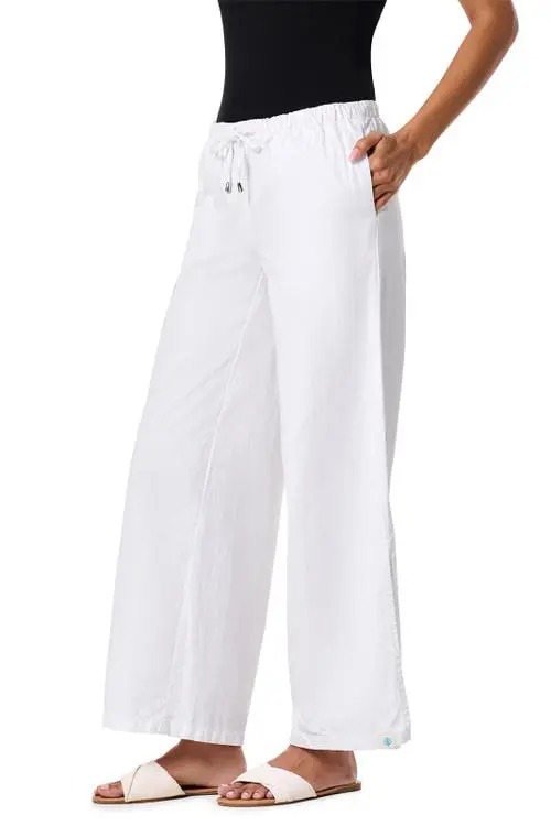 Coolibar Enclave Chambray Wide Leg Pants