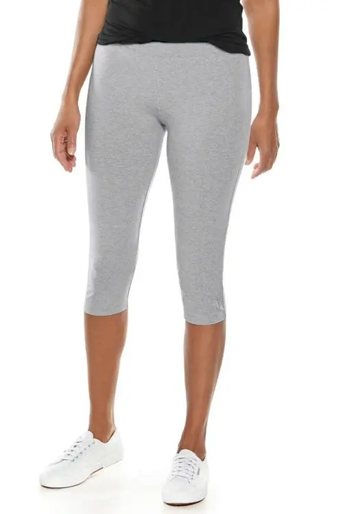 Coolibar Summer Caprisupf 50+ Sun Protectionmonterey - Grey Heather