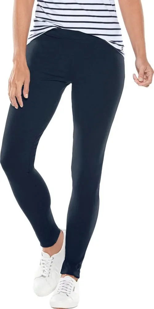 Coolibar Monterey Summer Leggings - Navy