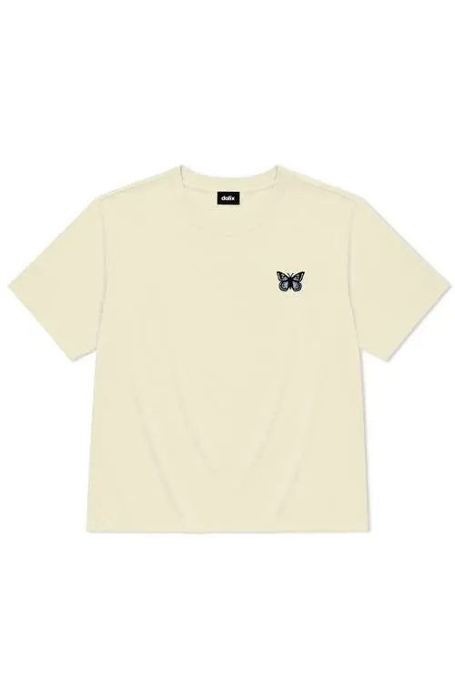 DALIX Butterfly Relaxed Midweight Jersey Tee - Butter