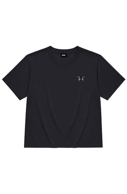 DALIX Butterfly Relaxed Midweight Jersey Tee - Ink Blue