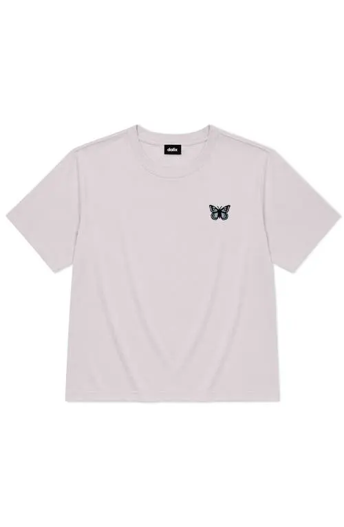 DALIX Butterfly Relaxed Midweight Jersey Tee - Orchid
