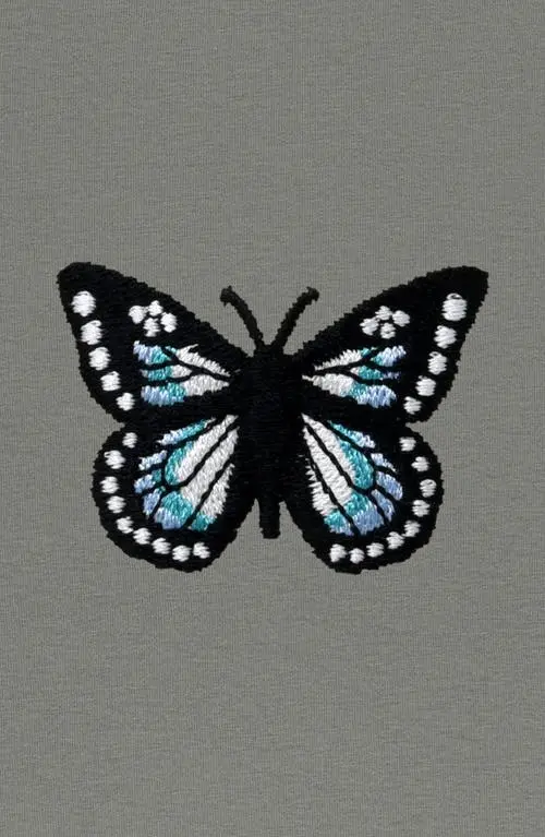 DALIX Butterfly Relaxed Midweight Jersey Tee - Shadow