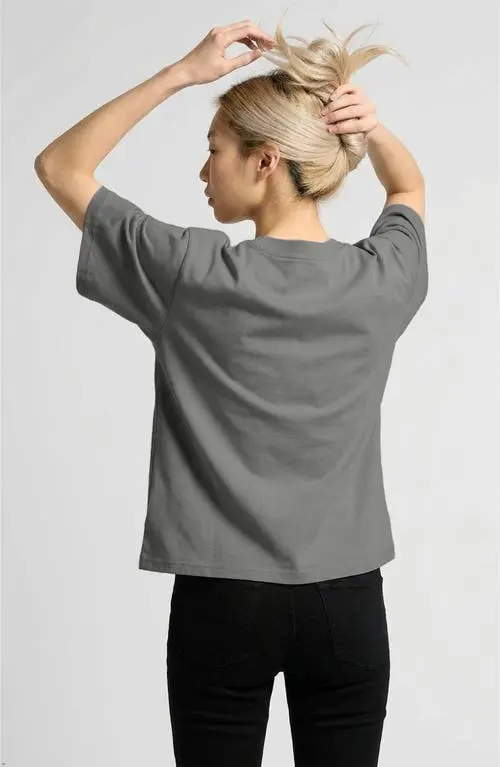 DALIX Butterfly Relaxed Midweight Jersey Tee - Shadow