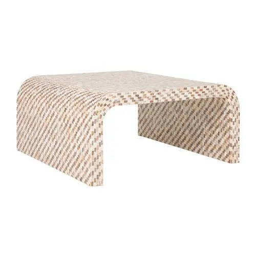 OLIVE GROVE Waterfall End Table - Cream