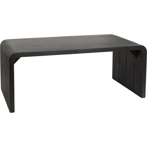 OLIVE GROVE Waterfall Edge Coffee Table - Black