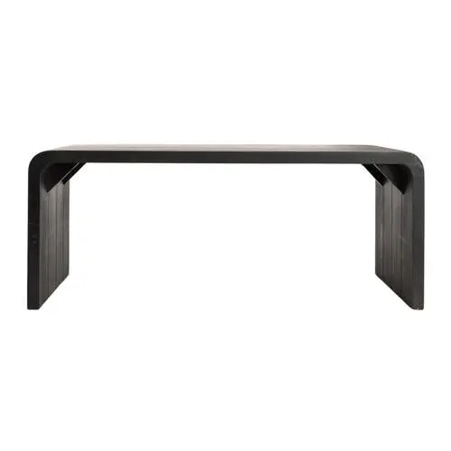 OLIVE GROVE Waterfall Edge Coffee Table - Black