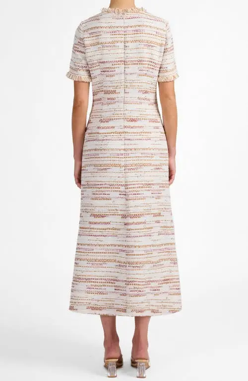 Santorelli Adelle Midi A-line Dress In Modern Tweed
