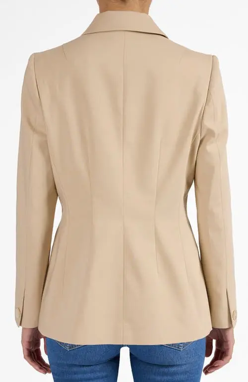 Santorelli Mara Asymmetrical Blazer In Cotton Stretch