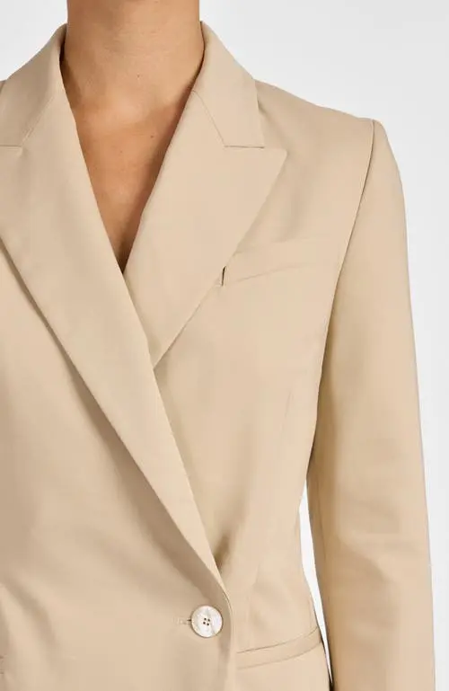 Santorelli Mara Asymmetrical Blazer In Cotton Stretch