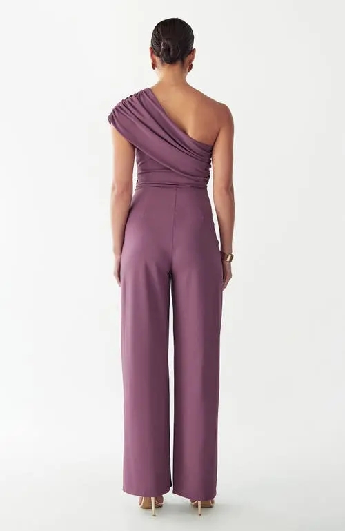 BWLDR Daisie Wide Leg Jumpsuit - Mauve Mist