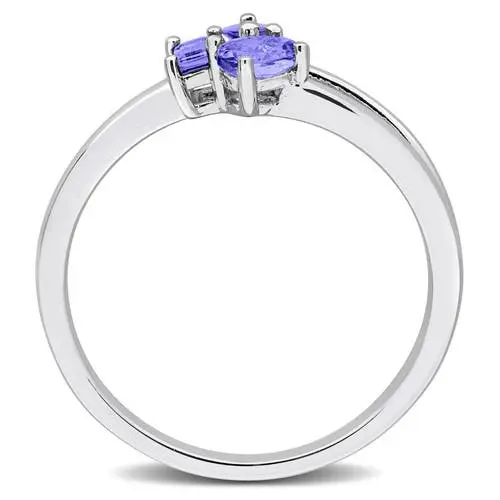 JULIANNA B. Gemstone 3-stone Cluster Split-shank Ring - Tanzanite