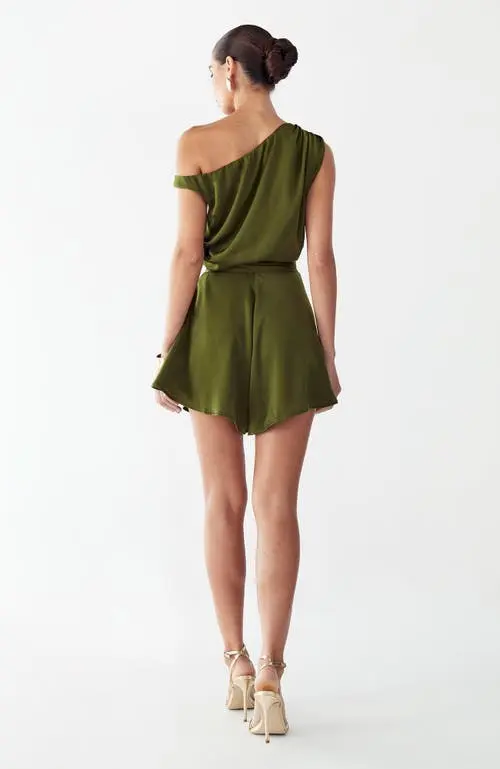 WILLA Asymmetrical One-shoulder Romper