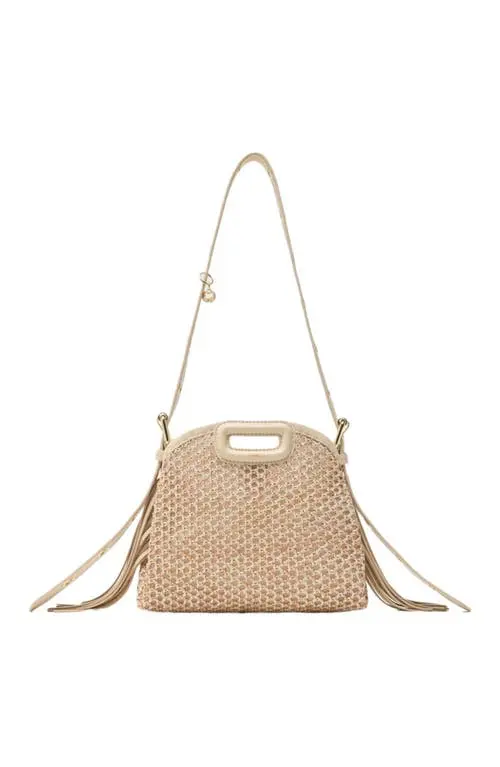 Maje Miss M Mini Mesh Bag With Fringe Detail