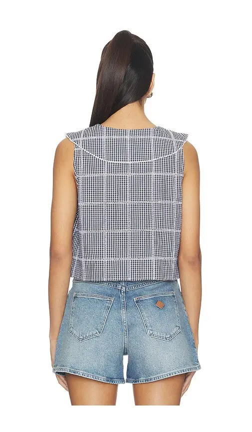 Free People Embroidered Cropped Top