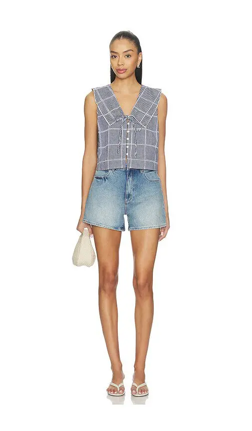 Free People Embroidered Cropped Top