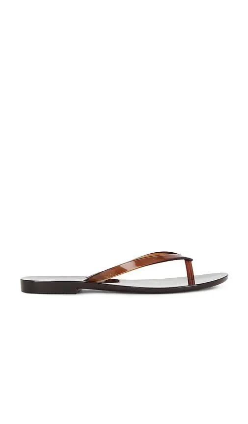 Madewell X Melissa Jelly Thong Flip Flop - Chocolate