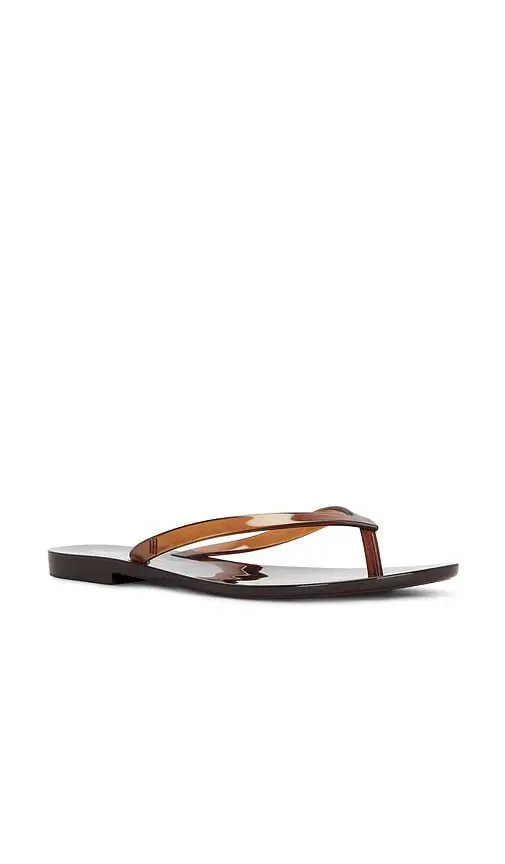 Madewell X Melissa Jelly Thong Flip Flop - Chocolate