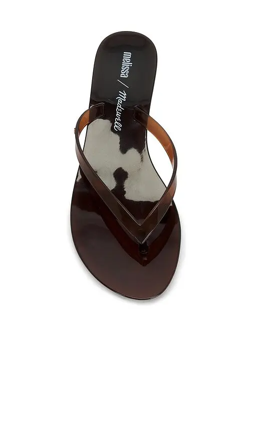 Madewell X Melissa Jelly Thong Flip Flop - Chocolate