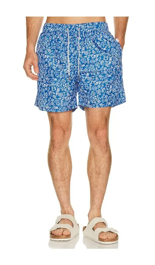 VINTAGE SUMMER Swim Volleys - Blue