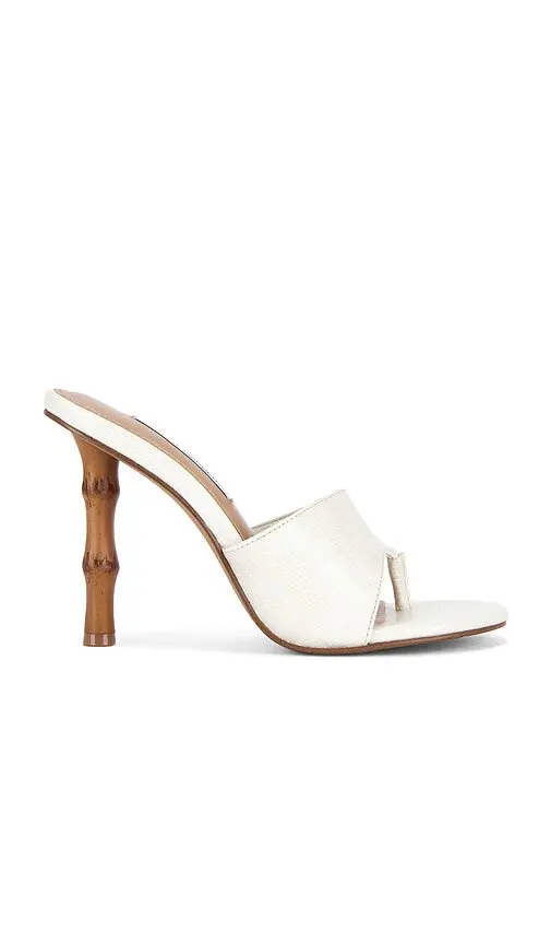 Steve Madden Briata Heels With Bamboo Stiletto - Bone