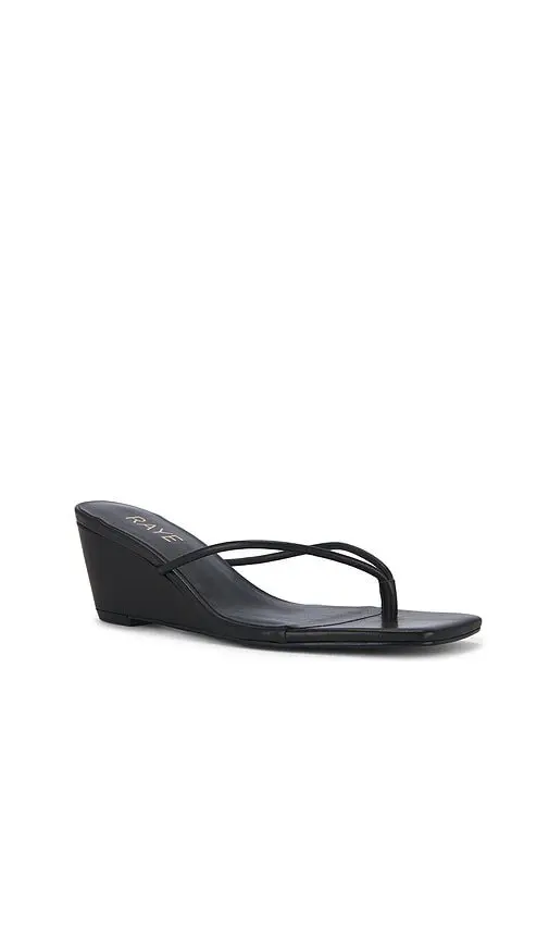 Raye Livy Wedge Sandal - Black