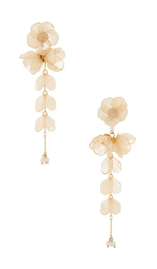 Shashi Iris Earring - Ivory