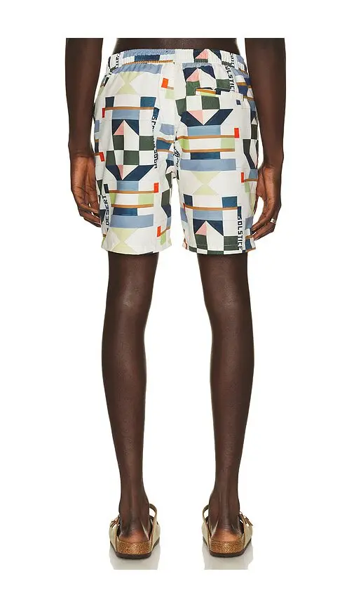 Scotch & Soda Printed Mid Length Swim Shorts