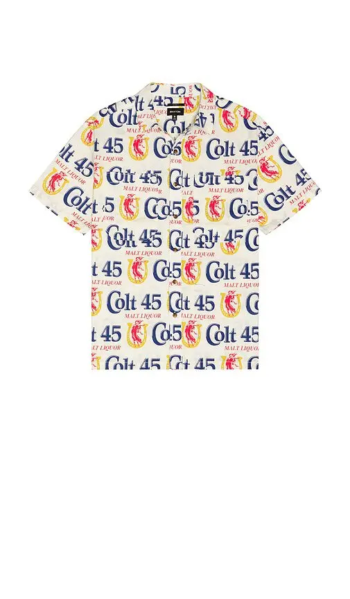 Brixton X Colt 45 Short Sleeve Shirt In White
