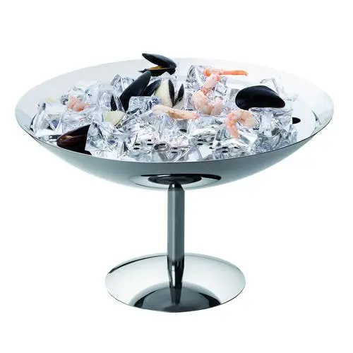 MEPRA Bretone Elevated Round Seafood Stand - Silver