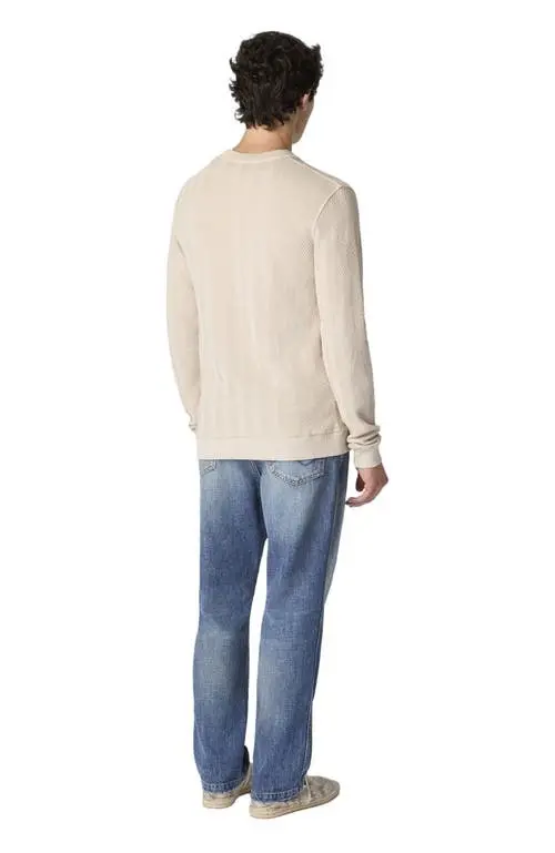 Missoni Crew-neck Sweatshirt With Tone-on-tone Zigzag Pattern - Beige