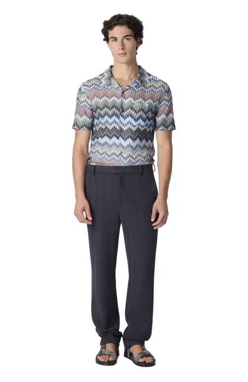Missoni Classic Trousers With Tone-on-tone Zigzag Pattern