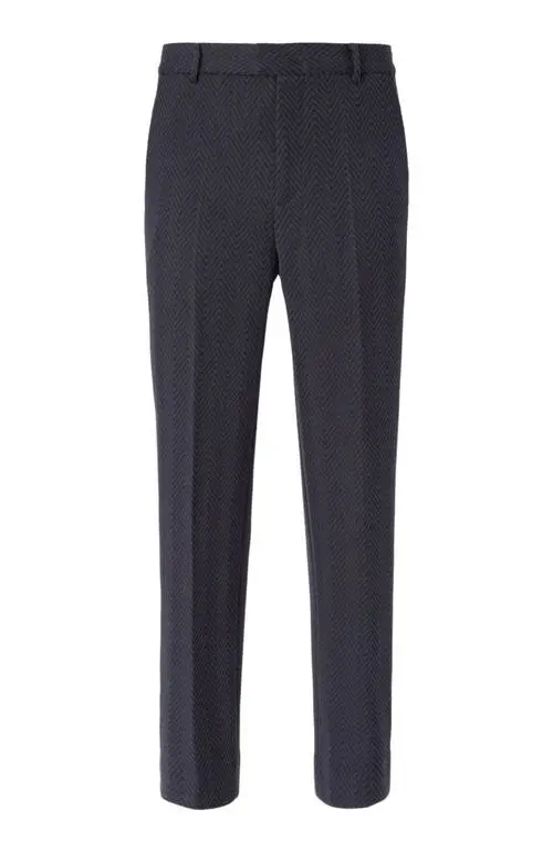 Missoni Classic Trousers With Tone-on-tone Zigzag Pattern
