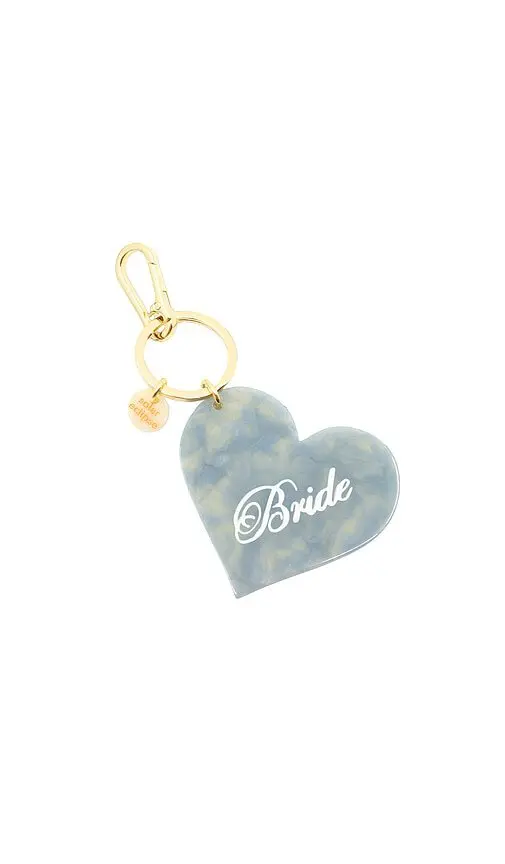 SOLAR ECLIPSE Hand-painted Bride Bag Charm & Keychain - Blue