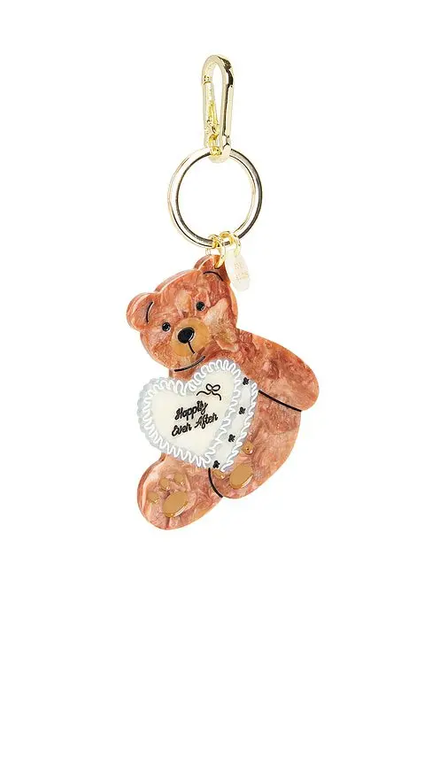 SOLAR ECLIPSE Hand-painted Trophy Wife Cake Bear Bag Charm & Keychain - Brown