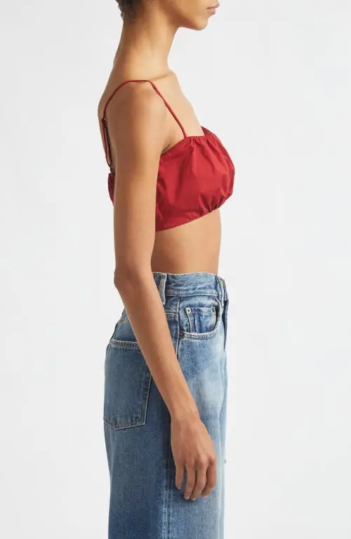 Staud Fiore Stretch Cotton Bralette Top