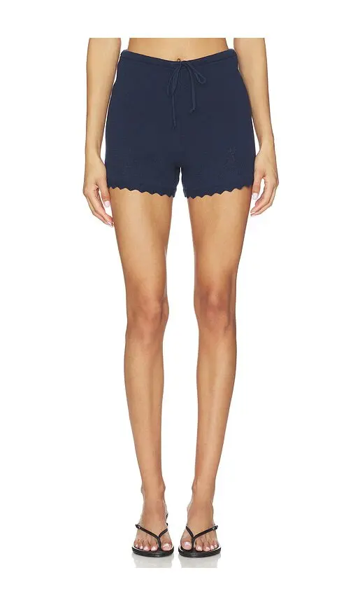 525 America Rosalia Lace Hem Shorts