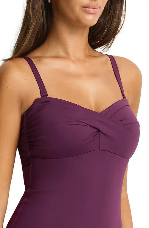 SEA LEVEL Essentials Edit Twist One-piece Swimsuit