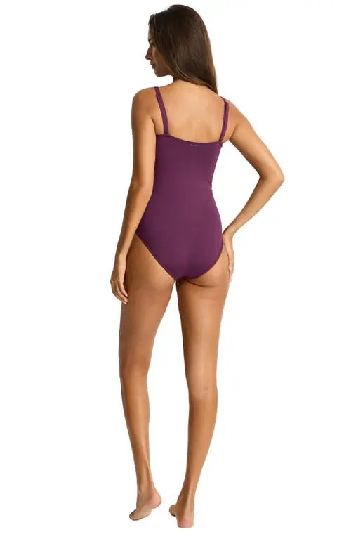 SEA LEVEL Essentials Edit Twist One-piece Swimsuit