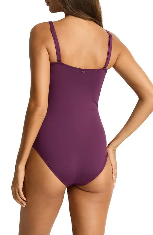 SEA LEVEL Essentials Edit Twist One-piece Swimsuit