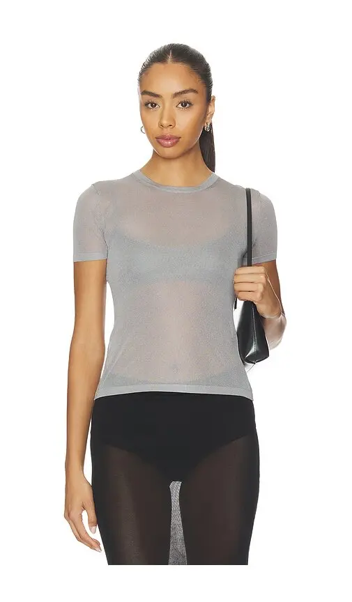 EAVES Wrenley Knit Tee - Grey