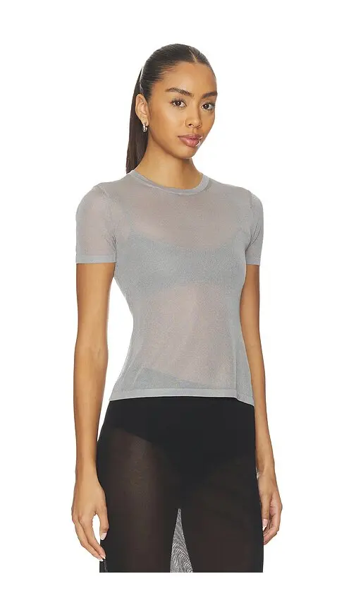 EAVES Wrenley Knit Tee - Grey